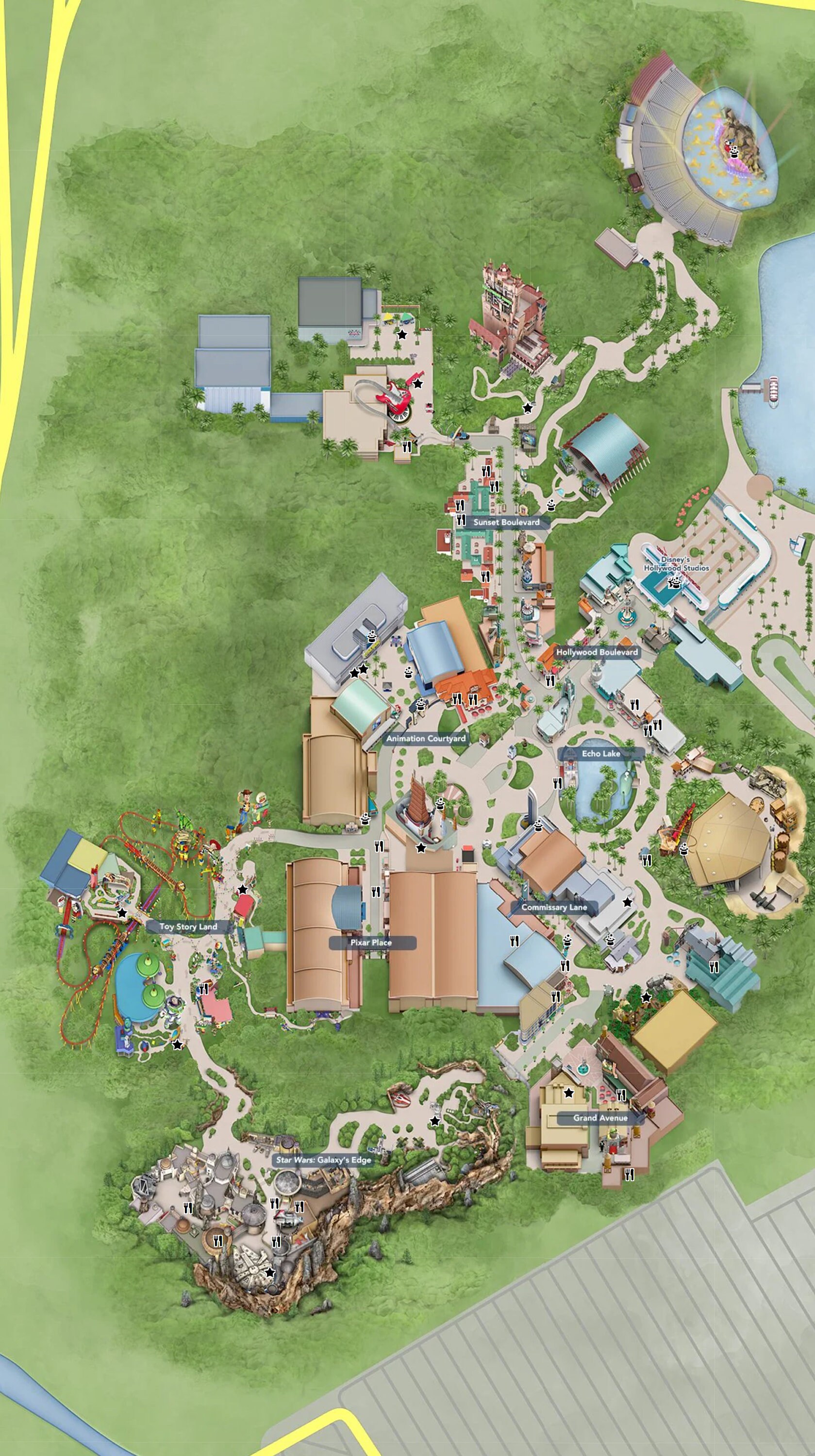 WDW Property and Parks Maps - Etsy