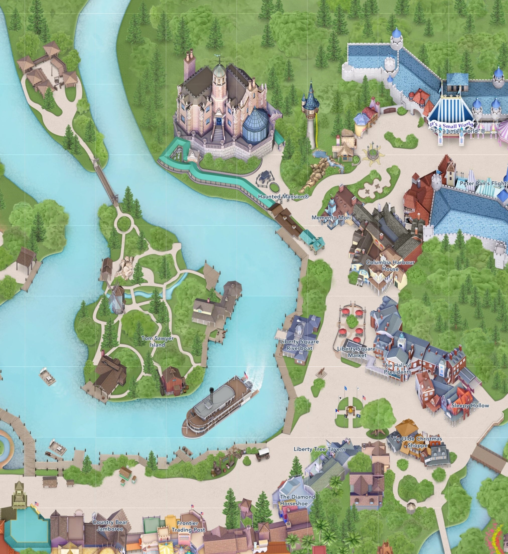 Mapa de Magic Kingdom Park, actualizado para julio de 2023 - Etsy México