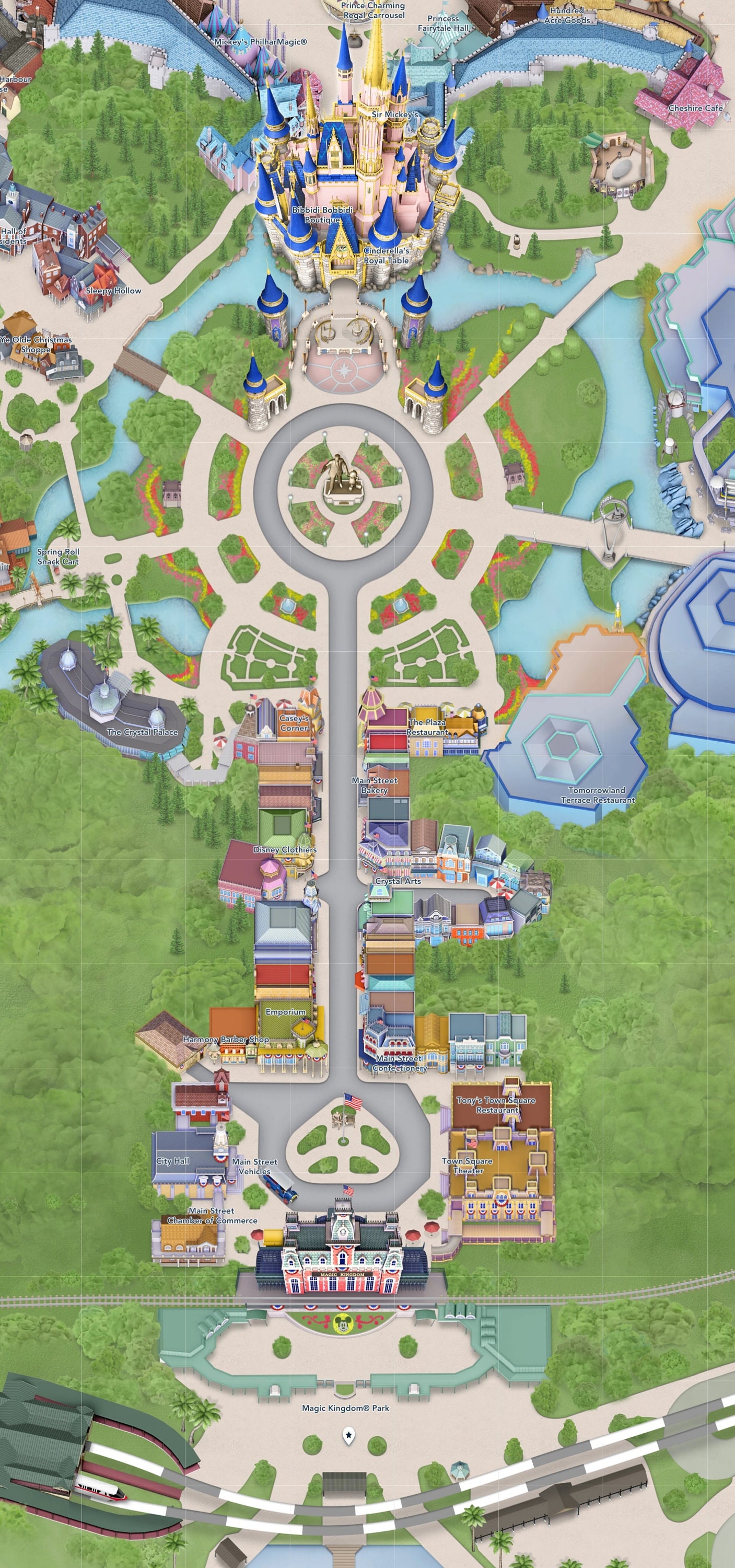 Mapa de Magic Kingdom Park, actualizado para julio de 2023 - Etsy México