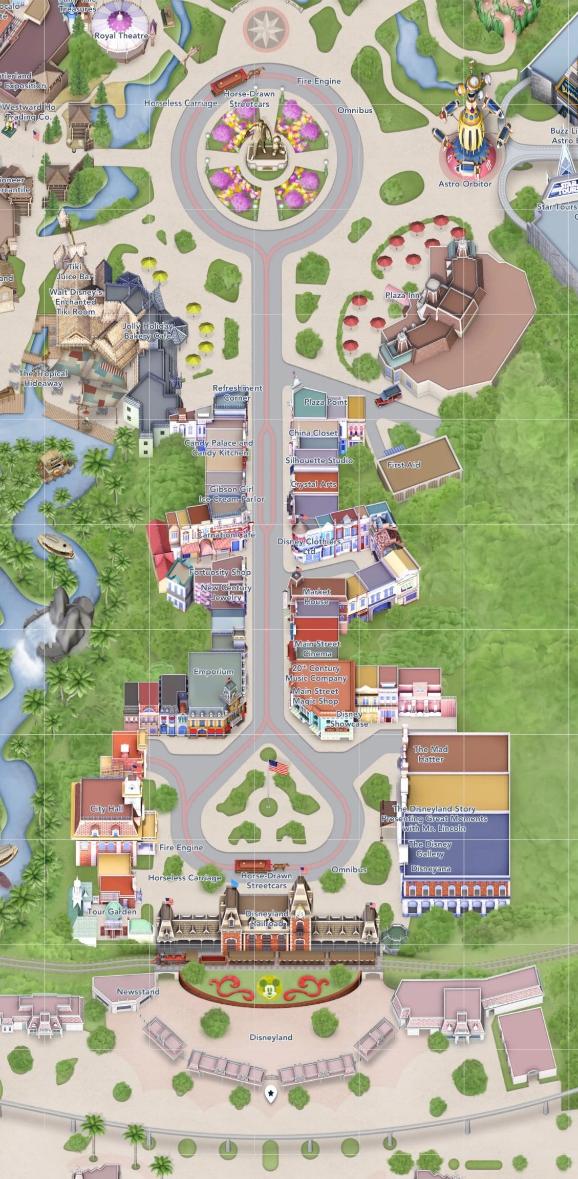 DL-C Disneyland Park Deluxe Map map and Lands - Etsy