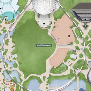 EPCOT Center Park Map, Lands, Pavilions, and Resorts - Etsy