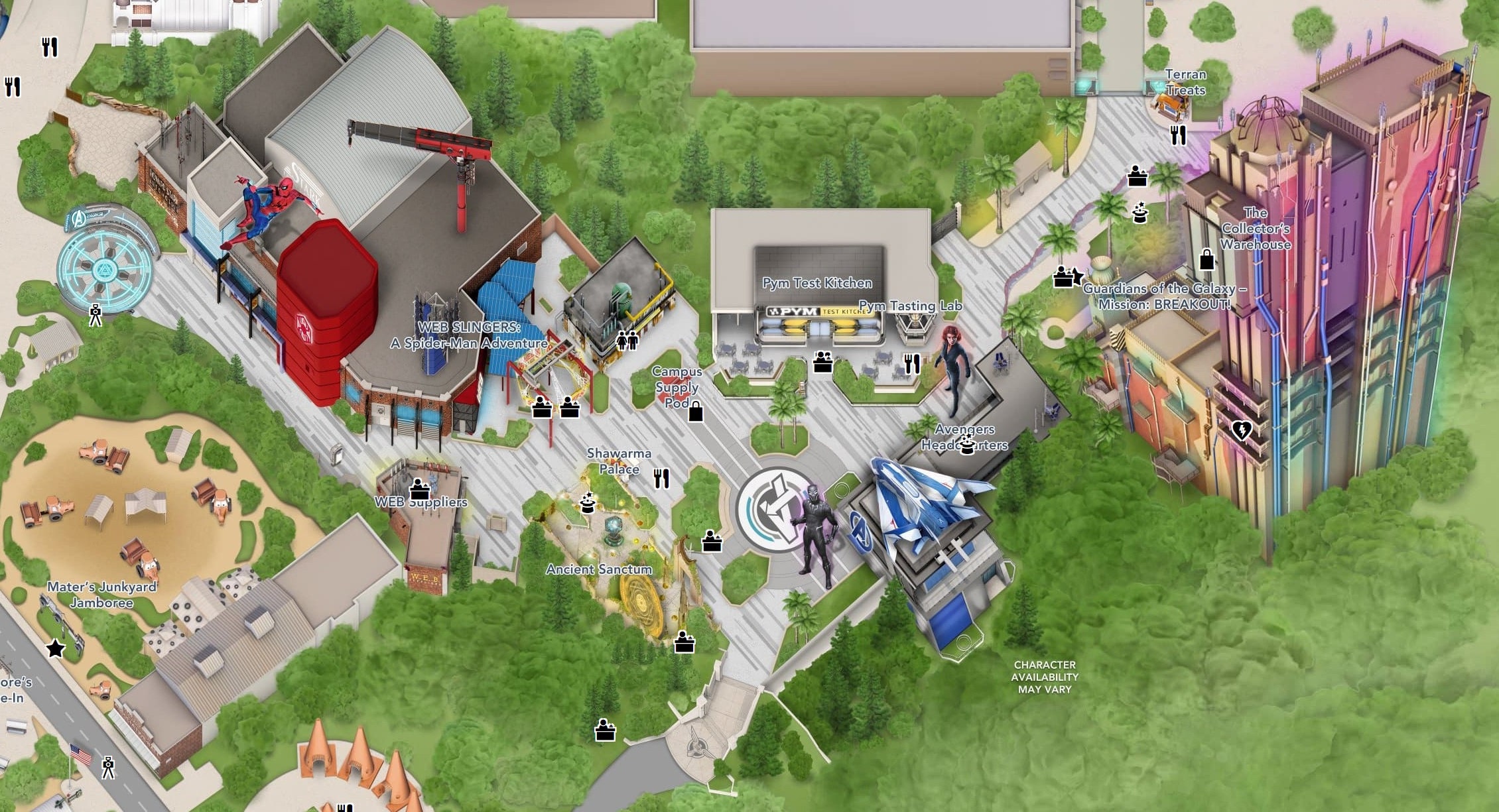 DL-CA California Adventure Deluxe Map (parks and Lands) - Etsy