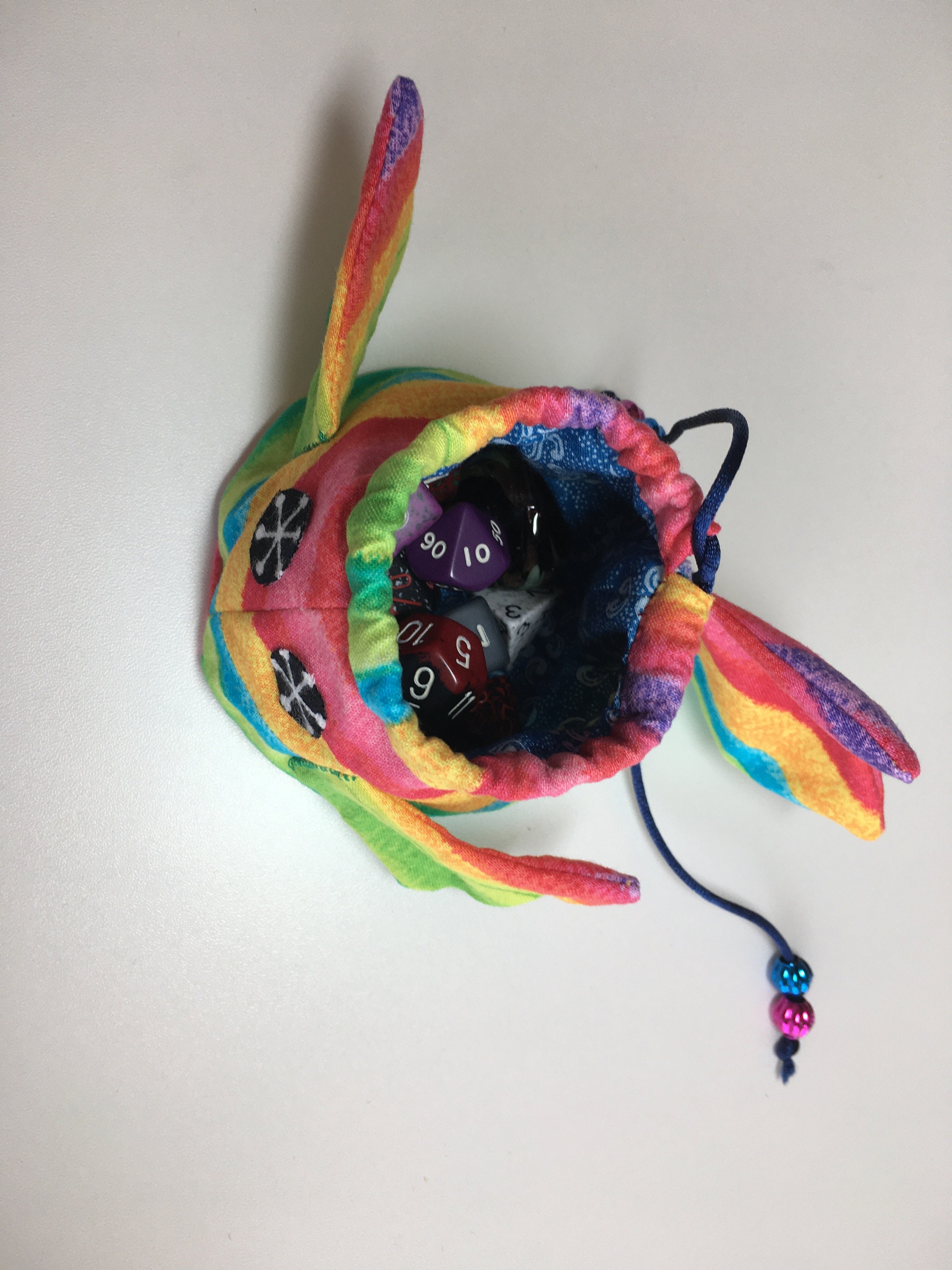 Delightfully Colorful, Hand-sewn Goldfish Pouch for Dice, Coins ...