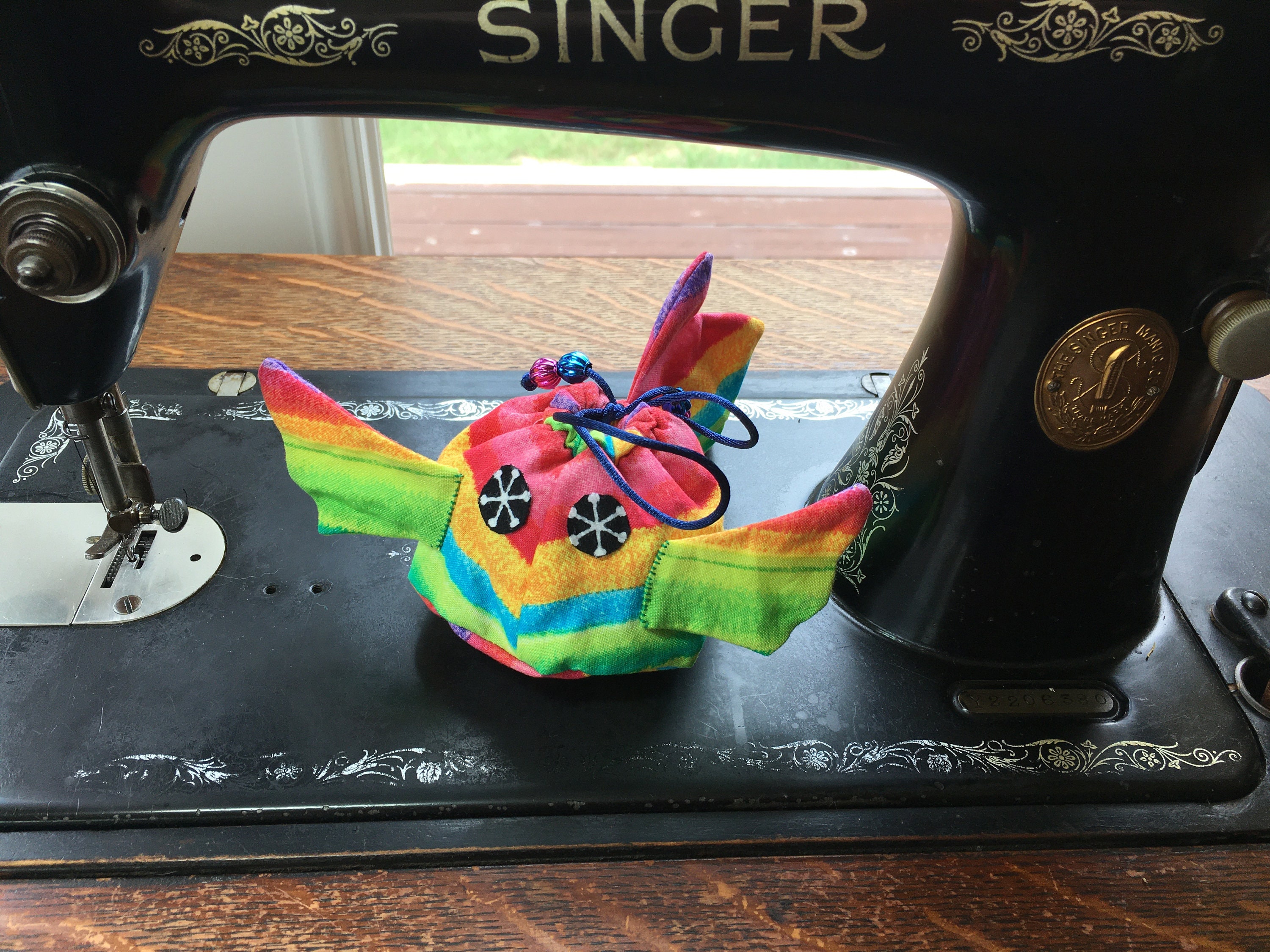 Delightfully Colorful, Hand-sewn Goldfish Pouch for Dice, Coins ...