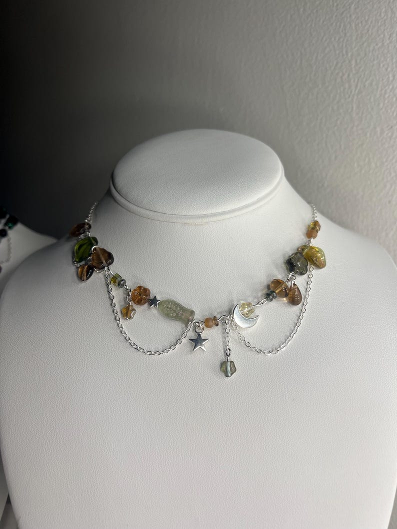Keelee (clutter Necklace | Fairy Necklace | Celestial | Earthy ...