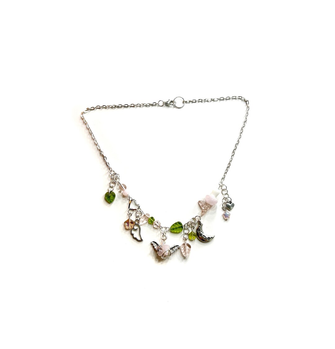 Angela star Girl X Angel Necklace Chain Beaded Necklace Clutter ...