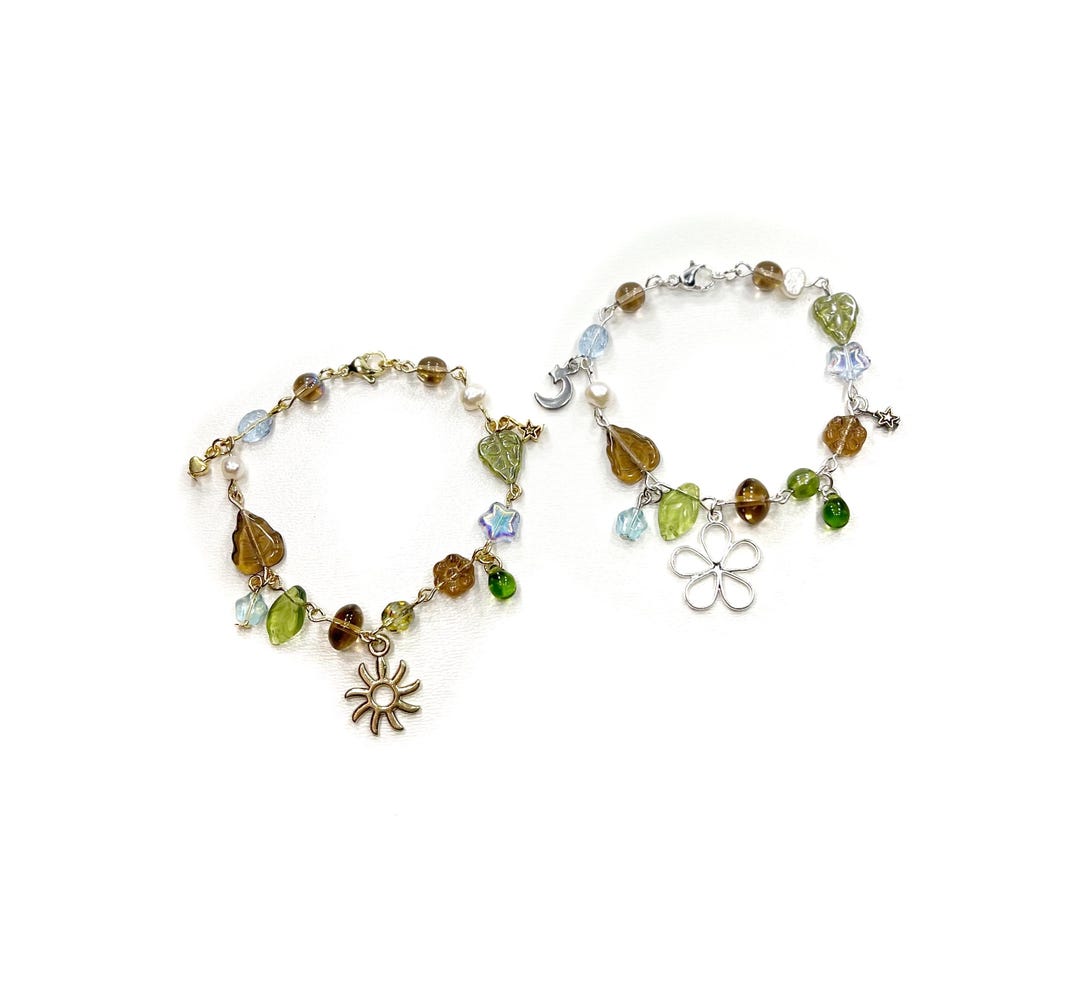Aerie clutter Bracelet Gold or Silver charm Bracelet Y2k Cottagecore ...
