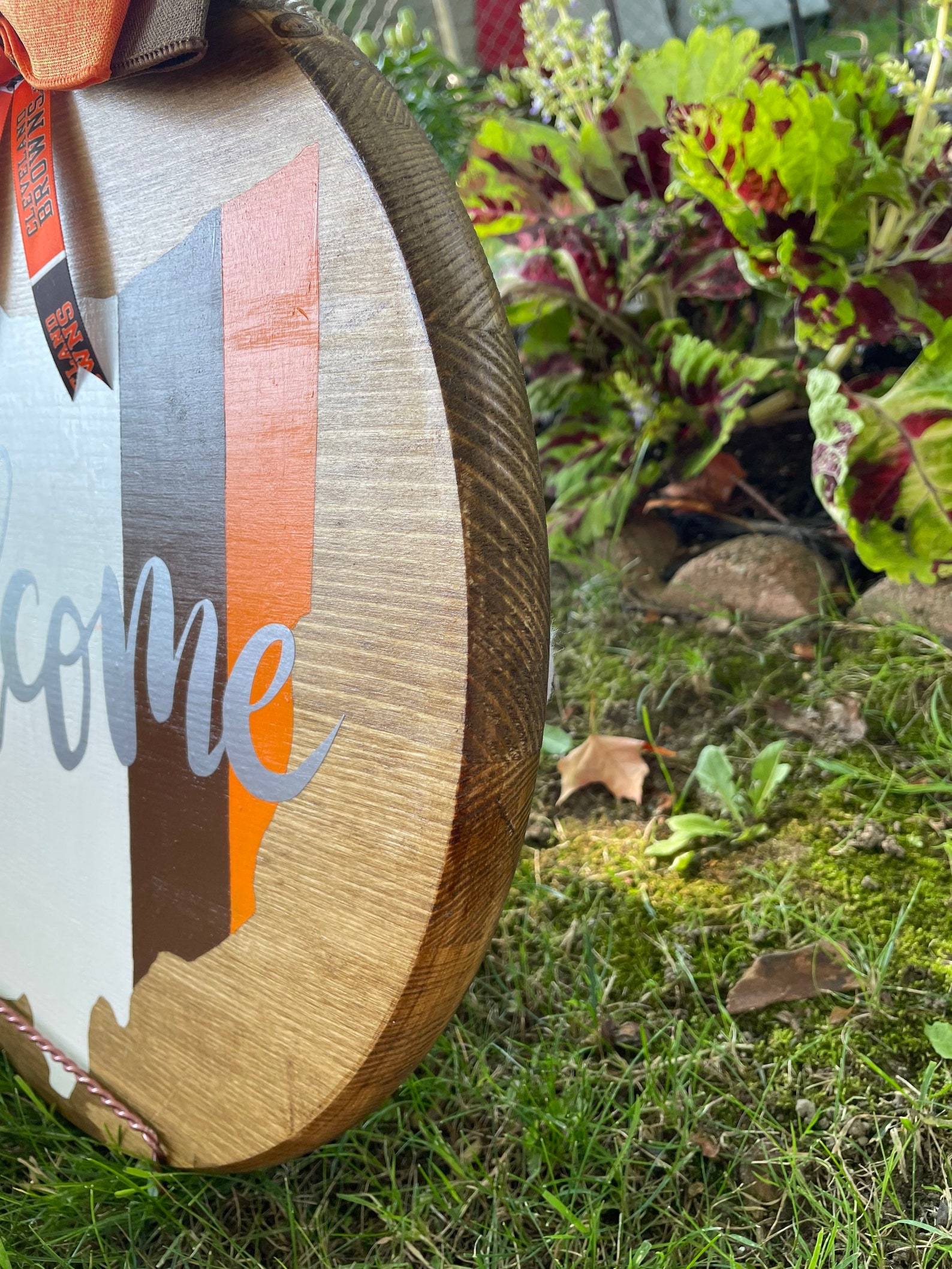 Cleveland Browns Themed Ohio Welcome Wood Door Hanger 15 - Etsy