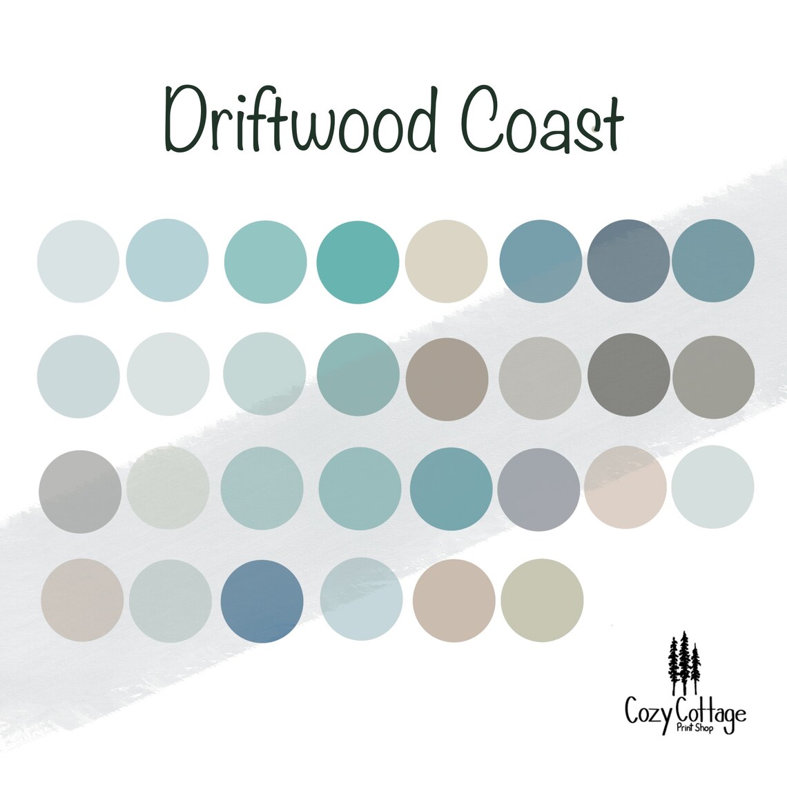 Coastal - Beach - Procreate Palette - Blue - Art - Color - Swatches - Etsy