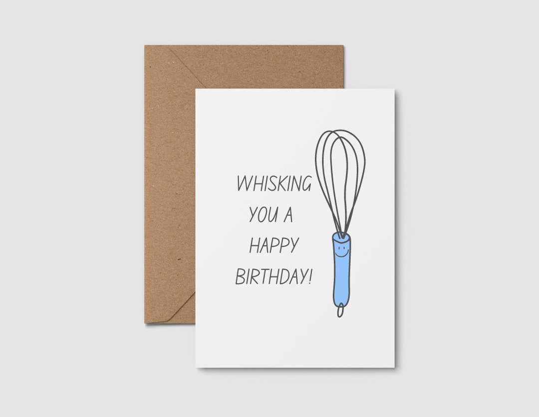 Printable Birthday Card - Baker Birthday Card - Punny Card - Baking ...