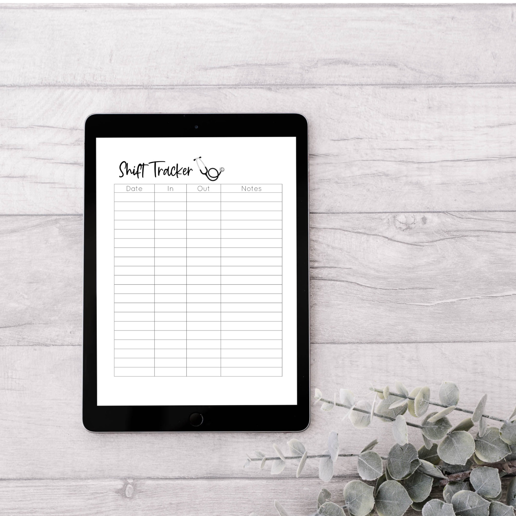 Work Shift Tracker Digital Tracker Printable Tracker | Etsy