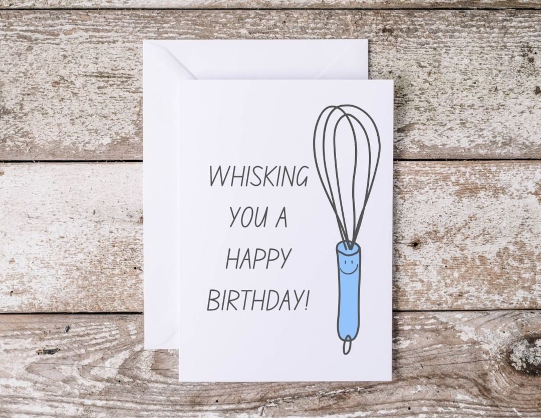 Printable Birthday Card Baker Birthday Card Punny Card Baking Birthday ...