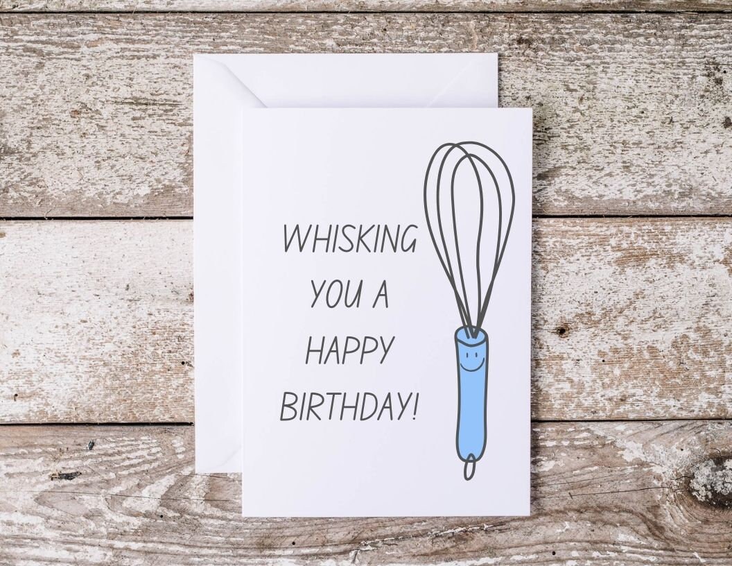 Printable Birthday Card - Baker Birthday Card - Punny Card - Baking ...