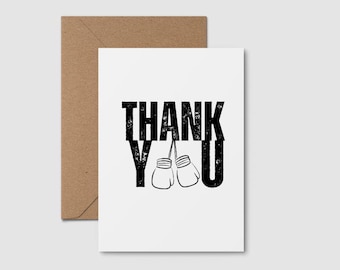 Thank You Card - Gym - Personal Trainer - Fitness Thank You - Printable ...
