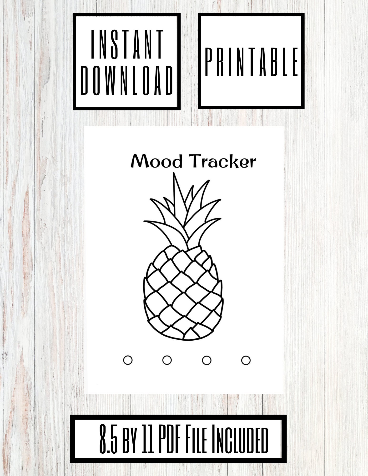 30 Day Blank Mood Tracker Monthly Tracker Planners - Etsy Singapore