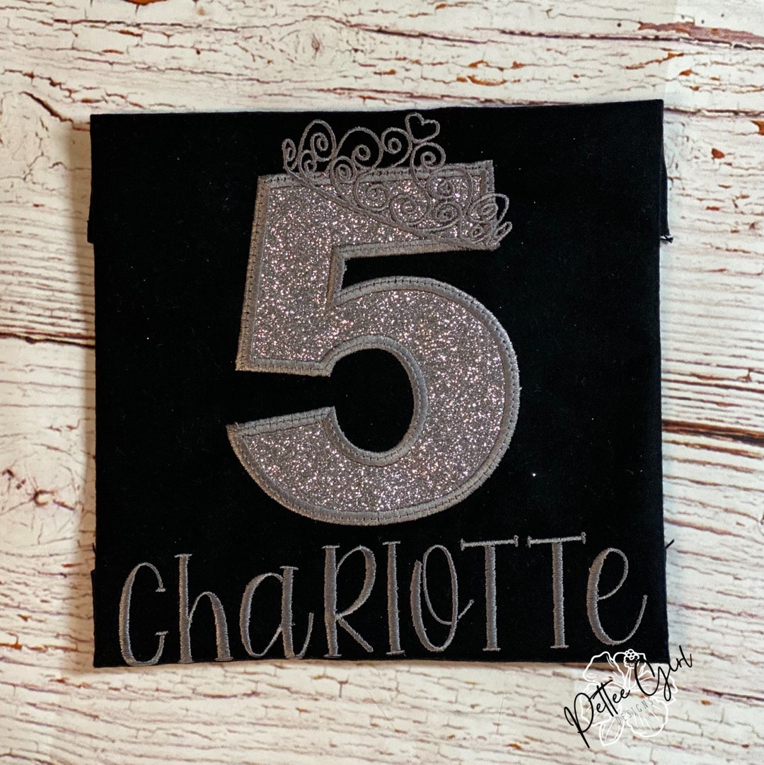 Princess Birthday Shirt, Kids Silver Princess Birthday Shirt ...