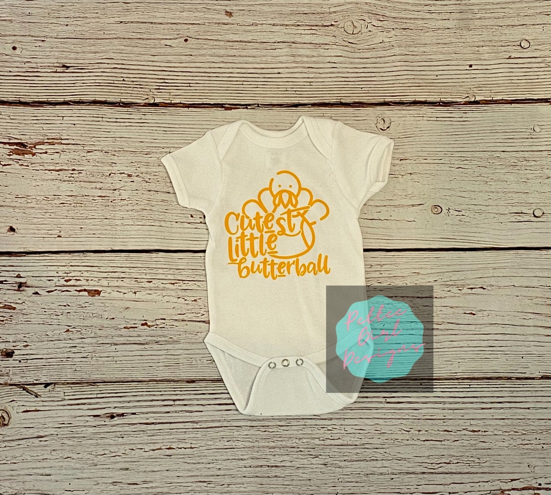 Cutest Little Butterball, Kid's Thanksgiving Shirt, Thanksgiving Shirt ...