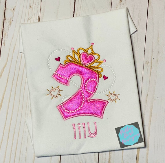 Princess Birthday Shirt Kids Pink Princess Birthday Shirt | Etsy