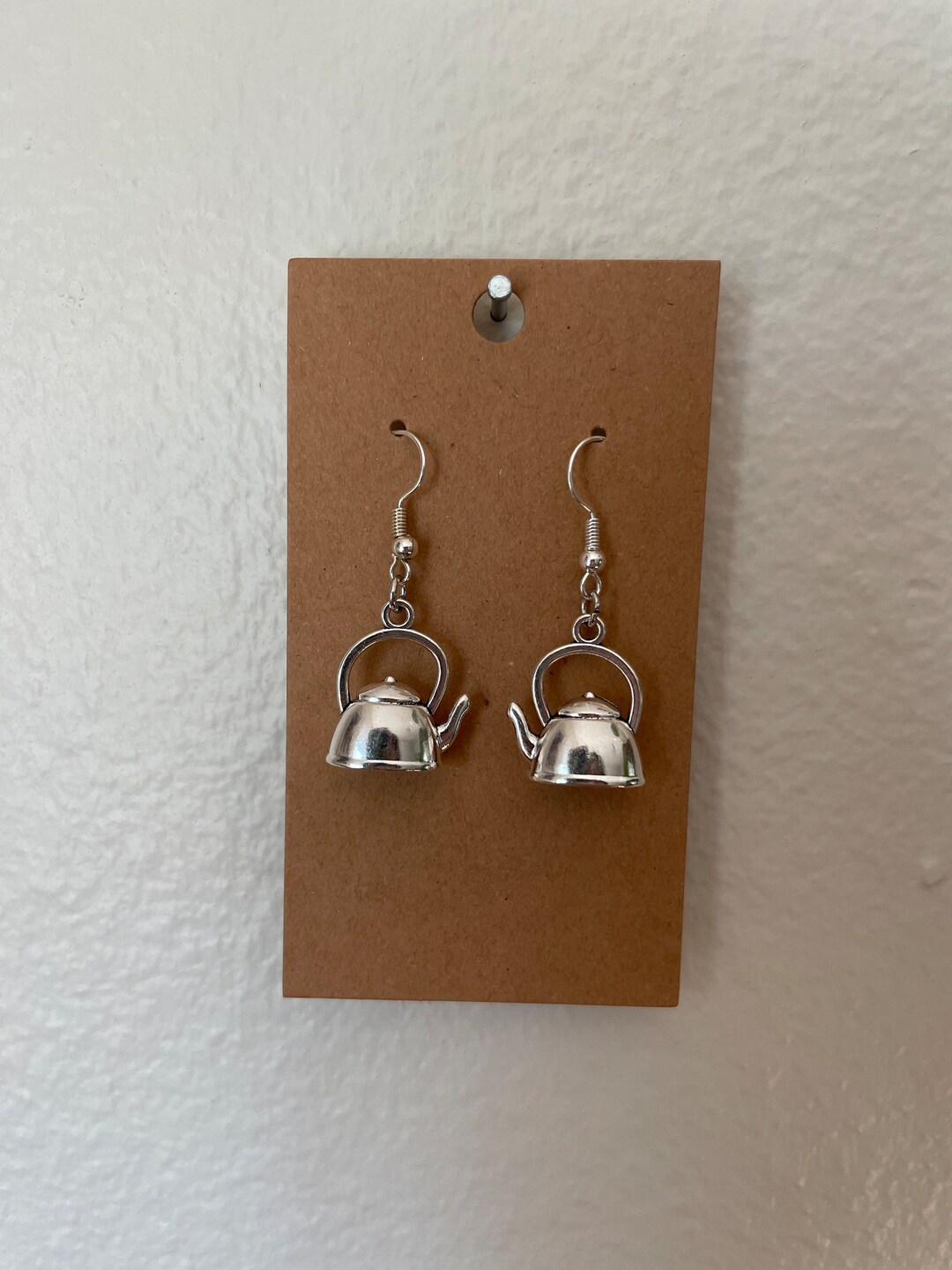 Cute Metal Tea Kettle Earrings - Etsy