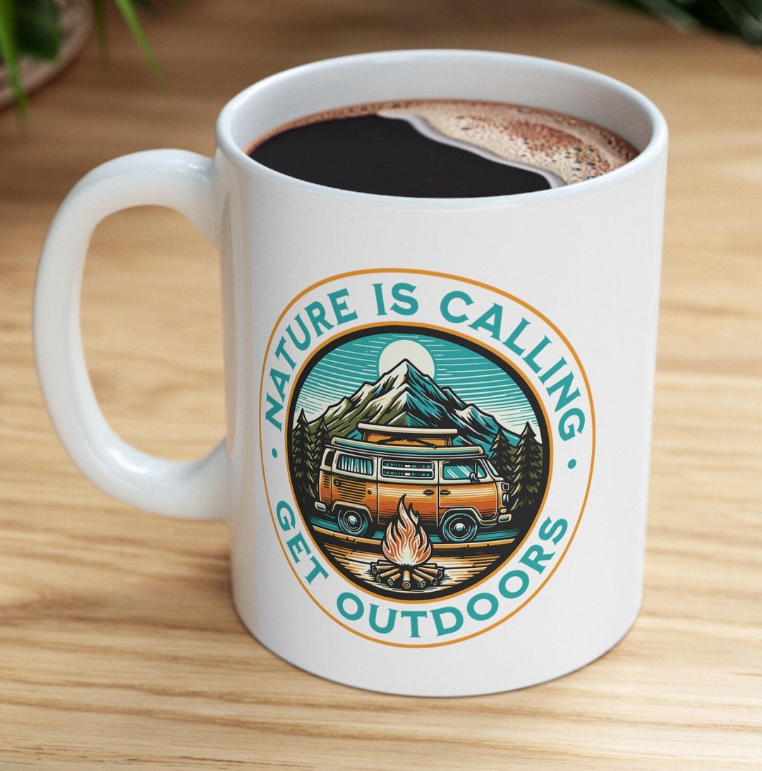 Nature Mug, Outdoor Themed Mug, Gift for the Camper, Gift for Nature ...