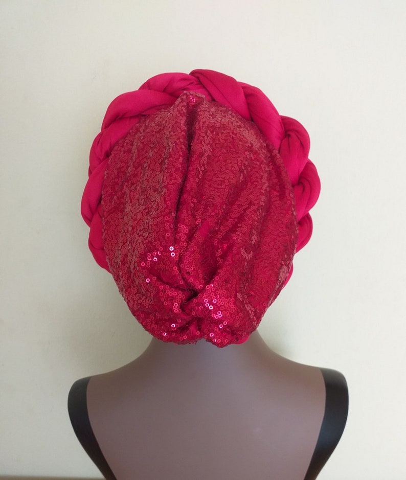 Women Beautiful Embellished Sequence Turbans - Etsy