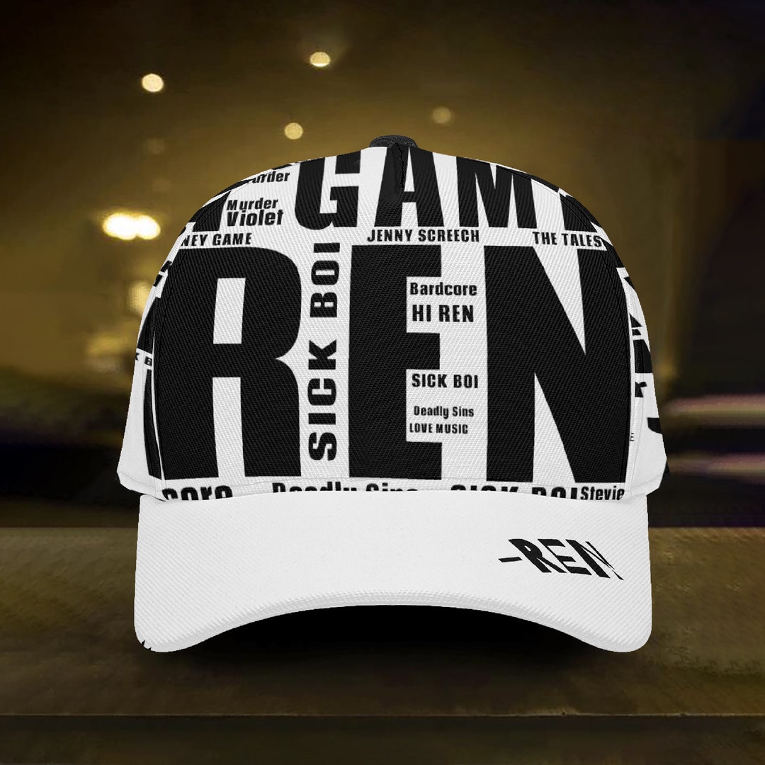 Ren Gill Hi Ren All Over Printed Baseball Canvas Plastic Adjustable ...