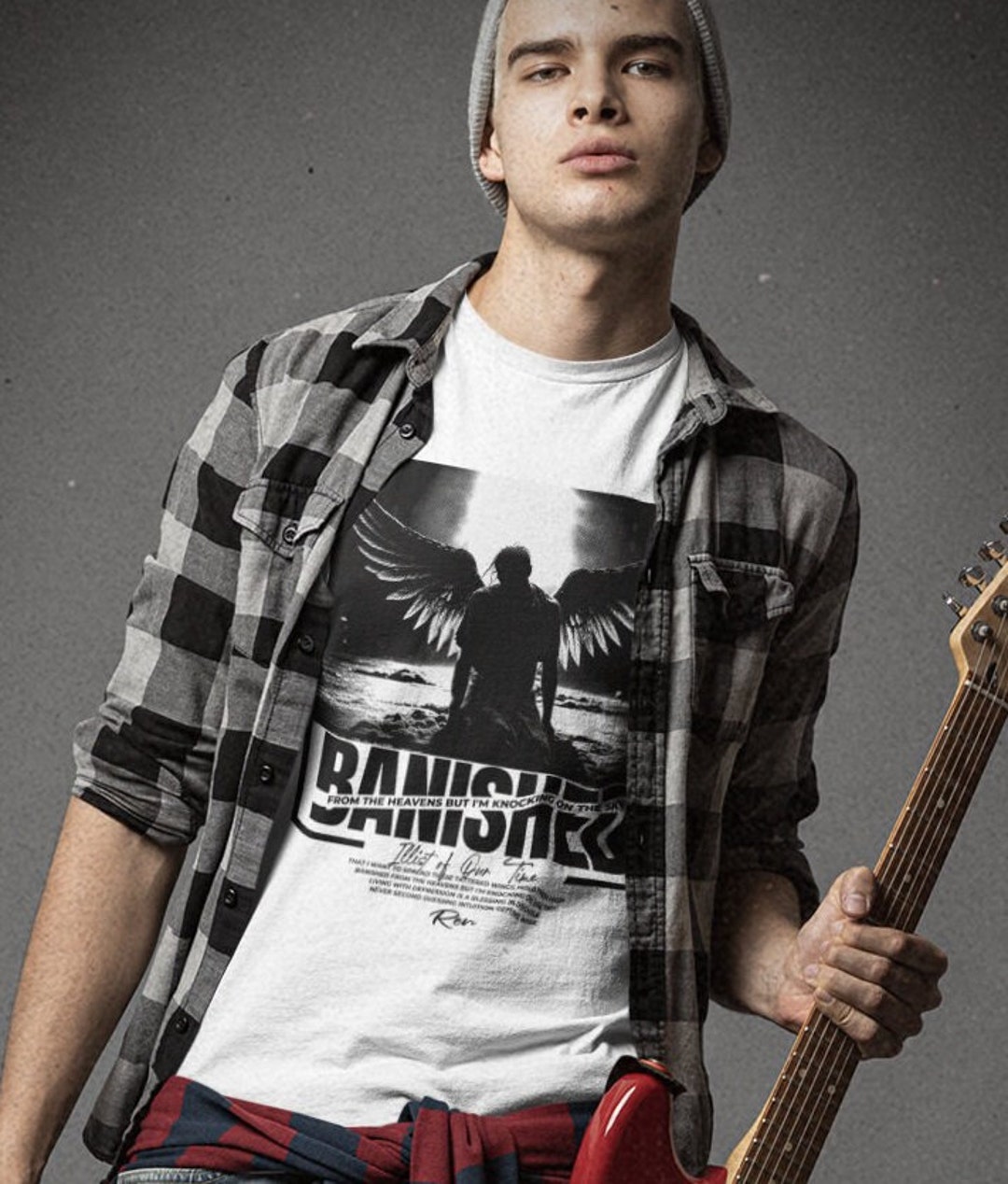 Hi Ren Gill Busking in Brighten UK Singer / Premium T-shirt / Gift for ...