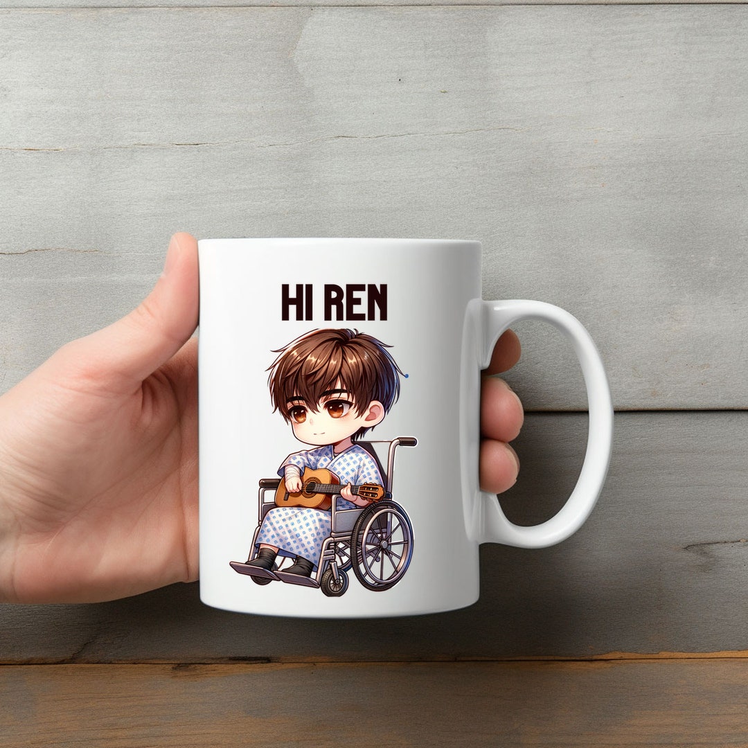Hi Ren Gill , Ceramic Mug for Ren Fans, Ren Ceramic White Coffee Mug ...