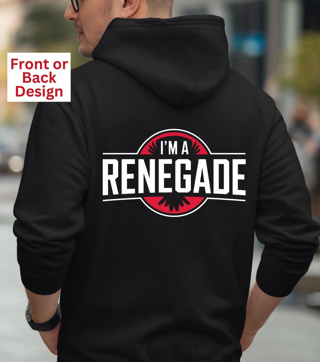 Renegade Unisex Gildan Hoodie, Bold Graphic Sweatshirt, Comfortable ...
