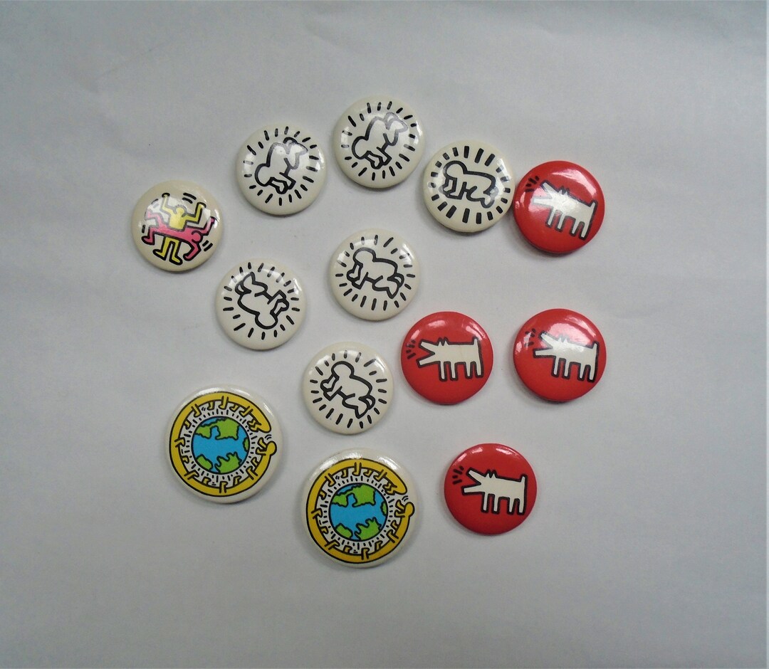 Keith Haring True Vintage Buttons Collection 1980s - Etsy