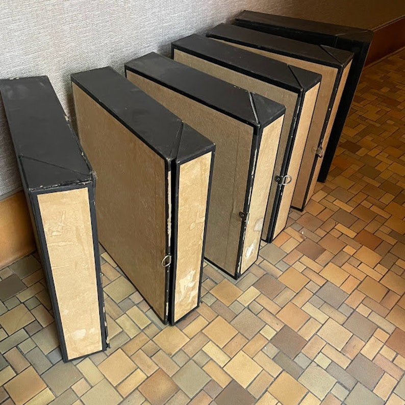 Six Vintage Flip-top Sheet Music Storage Boxes - Etsy