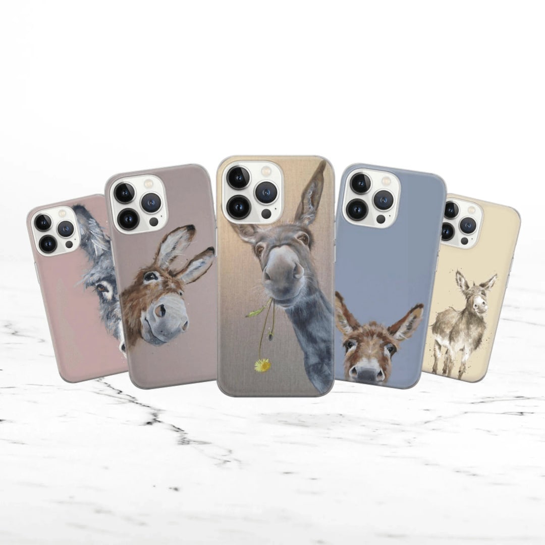 Donkey Phone Case Farm Cover for iPhone 15 14 13 12 Pro 11 XR SE ...
