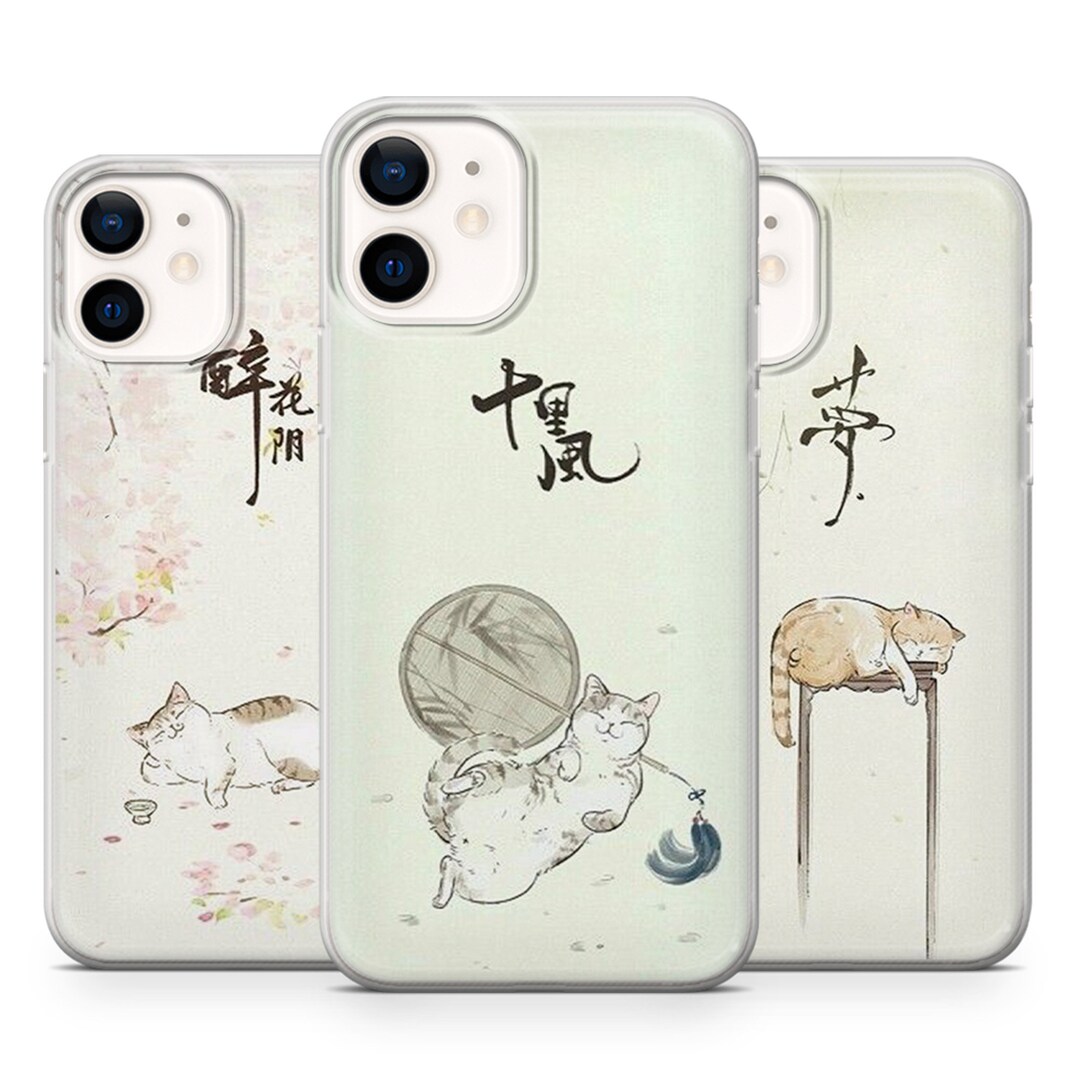 Japanese Cat iPhone Case Asian Cover for iPhone 14 13 12 11 XR XS X 7 ...