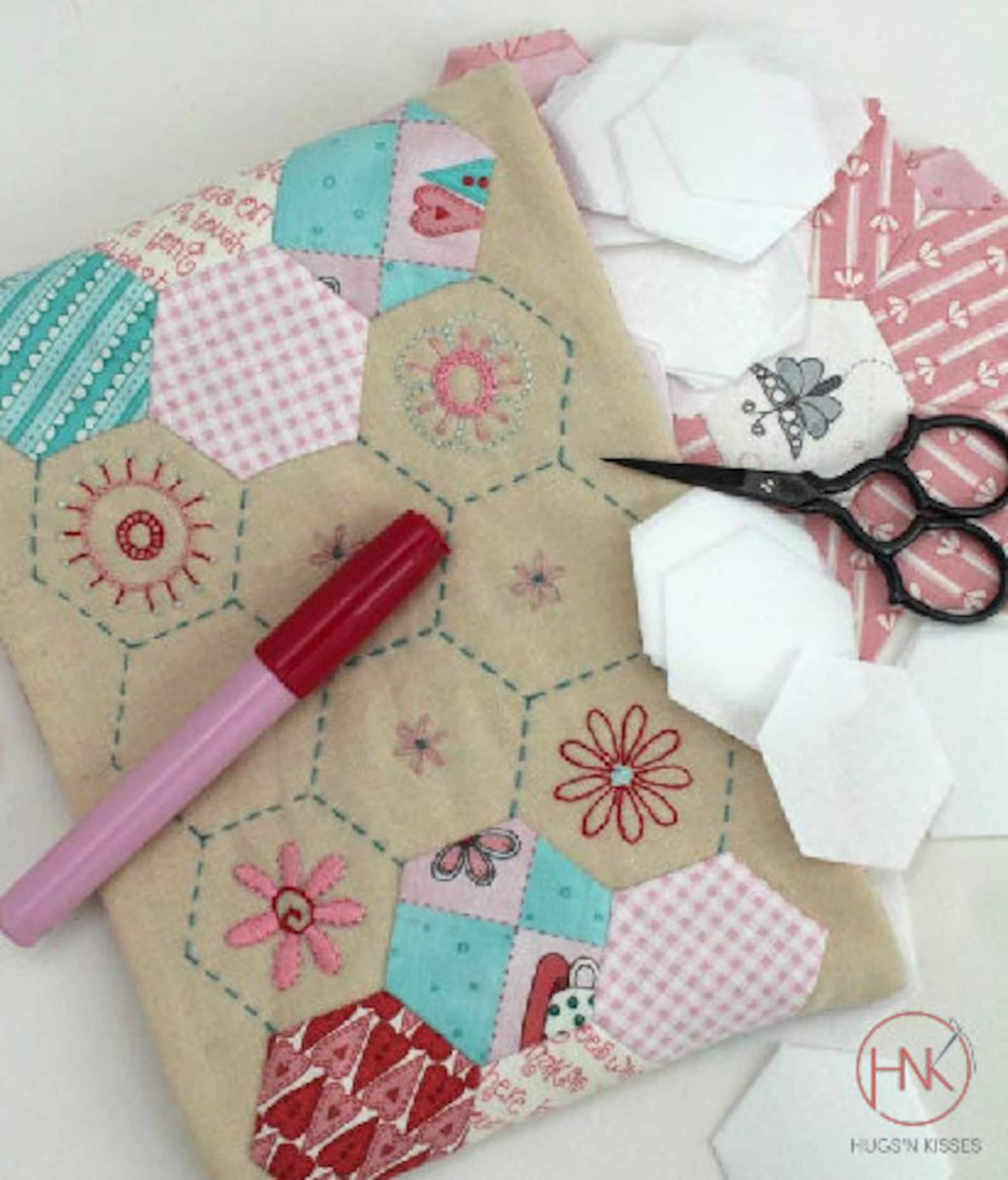 Hexagon 1"- EPP Templates - Cut Files for English Paper Piecing | SVG ...