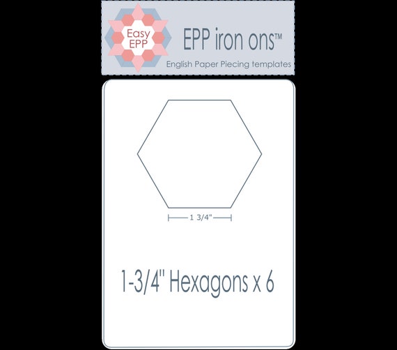 Hexagon 1-3/4 EPP Templates Cut Files for English | Etsy