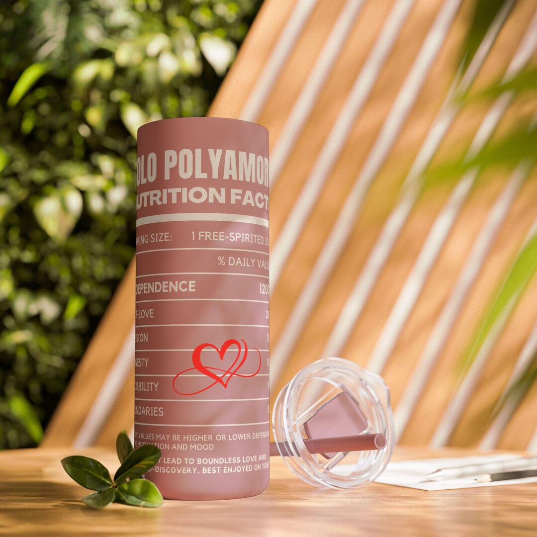 Solo Polyamory Nutrition Facts Tumbler - Polyamorous Gift - Insulated ...