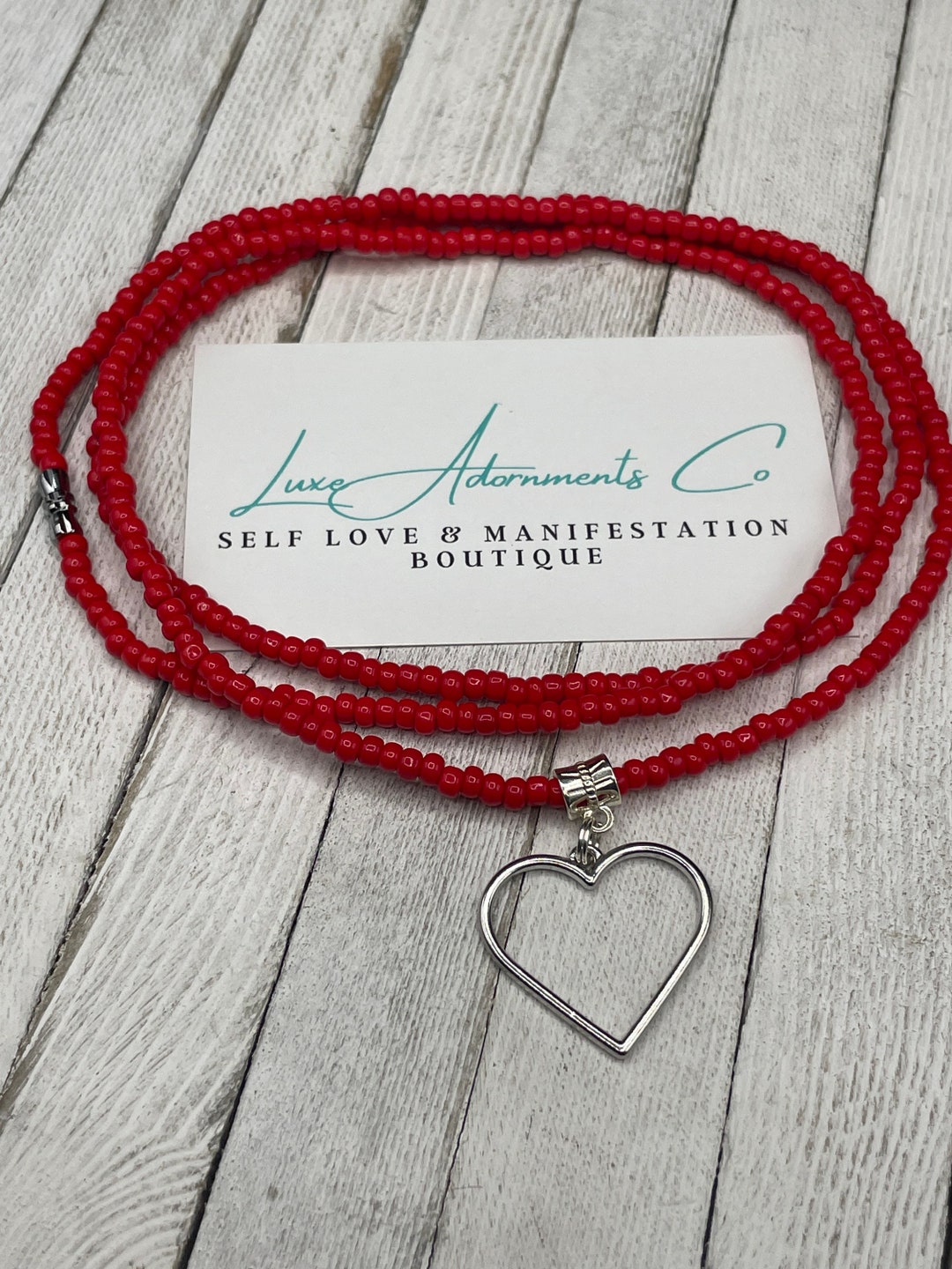 Red Waist Beads Multiple Charm Options Stretch With Clasp Inexpensive ...