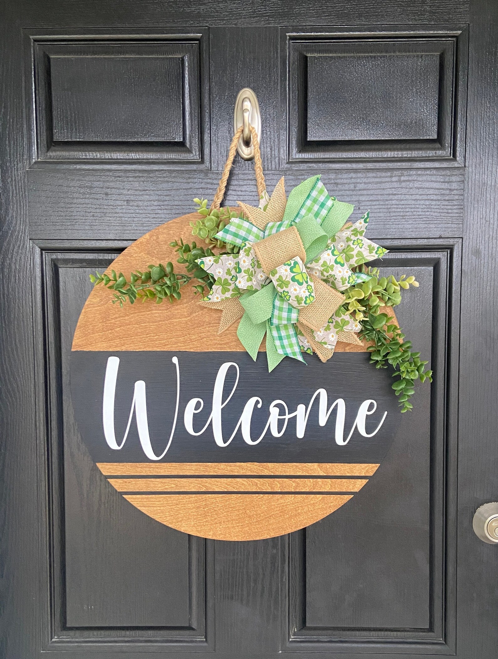 Welcome Sign With Interchangeable Bows | Versatile Welcome Sign ...