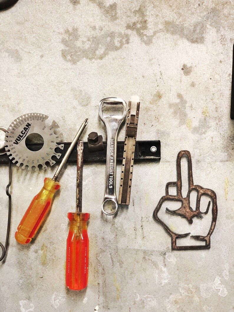 Metal Middle Finger Metal Cutout Sign Gag Gift Funny - Etsy