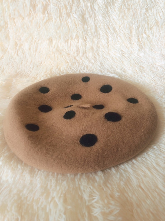 Chocolate Chip Cookie Hat Bronze Beret Winter Hat 100% Wool - Etsy
