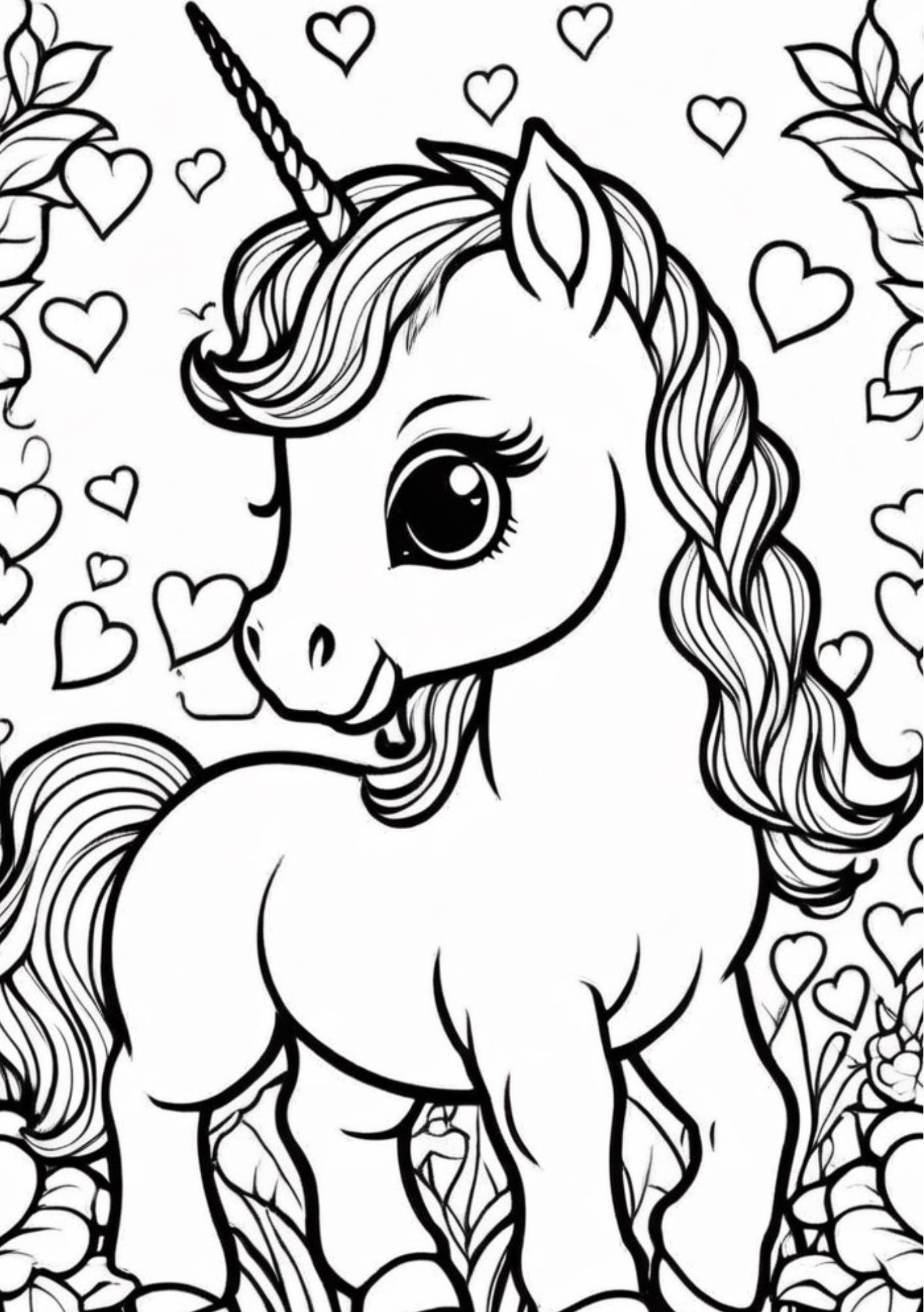 Unicorns, Coloring Books, Baby Unicorns, Kids, Kids Coloring Books, - Etsy