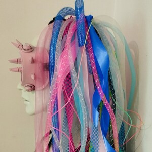 Rainbow Cyberlox Ponytail Wig Cyberghot Dread Dreadlocks Cosplay Dread ...