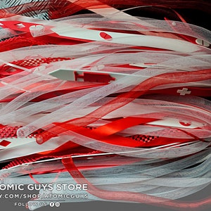 Red and White Nurse Cyberlox Ready to Ship Cybergoth Cosplay Festival ...