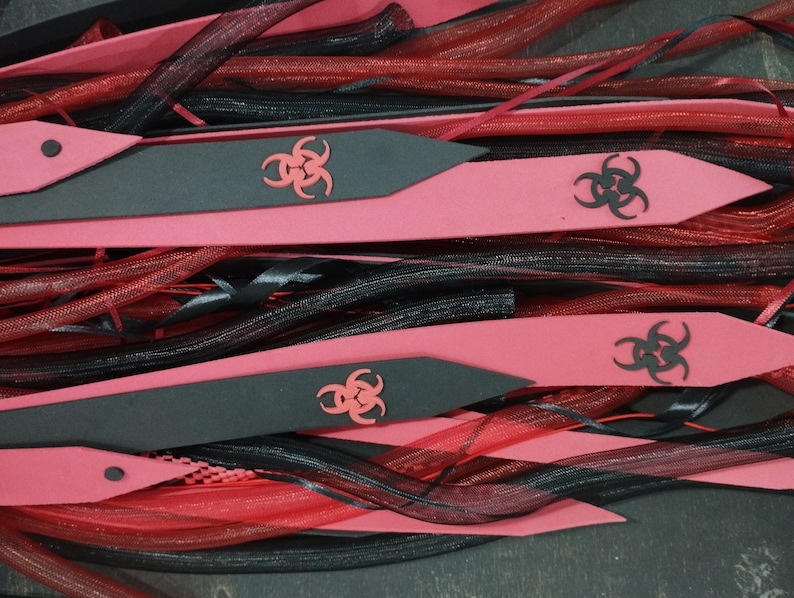 Cyberlox Biohazard Red and Black Cyberlox Cosplay Urban Dreads Festival ...