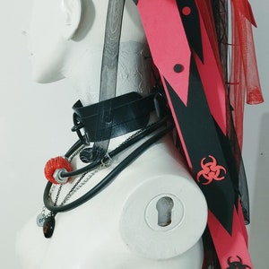 Cyberlox Biohazard Red and Black Cyberlox Cosplay Urban Dreads Festival ...