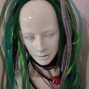 Seawater Green Cyberlox Ponytail Cyberpunk Cyberghot Dread Dreadlocks ...