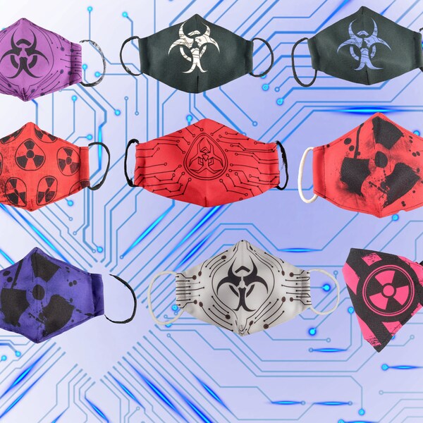 Biohazard Face Mask - Etsy