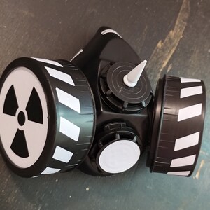SET Goggles+gas Mask Cybergoth Cosplay Dreads Industrial Dark White ...