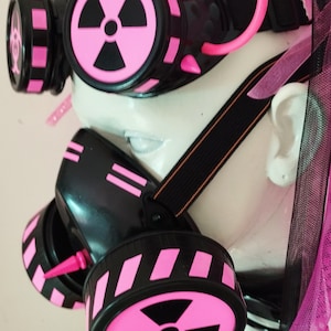 SET Cyberlox+goggles+gas Mask Cybergoth Cosplay Dreads Industrial Dark ...
