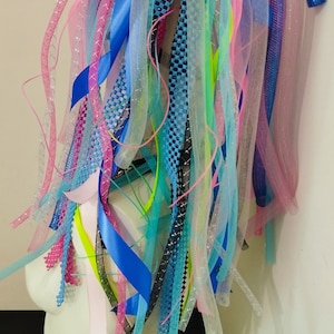 Rainbow Cyberlox Ponytail Wig Cyberghot Dread Dreadlocks Cosplay Dread ...